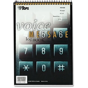 TOPS Voice Message Log Books - TOP44169 - Shoplet.com