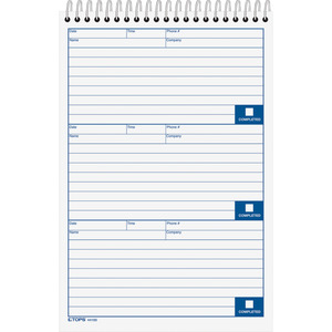TOPS Voice Message Log Books - TOP44169 - Shoplet.com