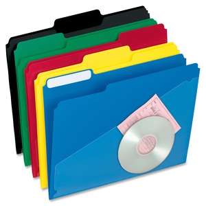Pendaflex Hot Pocket Poly File Folders - PFX00515 - Shoplet.com