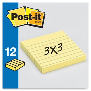 Post-it Notes Original Lined Notepads - MMM630SS - Shoplet.com
