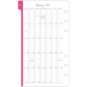 DAYTIMER'S INC. Day-Timer Pink Ribbon 2-page-per-week Planner Refill ...