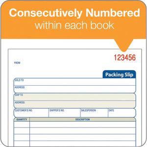 Adams Packing Slip Book - ABFT5082 - Shoplet.com