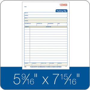 Adams Packing Slip Book - ABFT5082 - Shoplet.com
