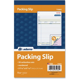 Adams Packing Slip Book - ABFT5082 - Shoplet.com