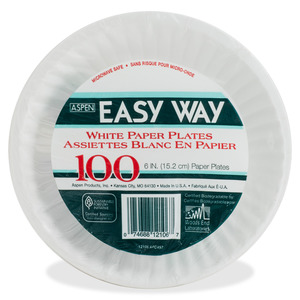 Ajm Green Label 6" Green Label Economy Paper Plates - AJMPP6GRE ...