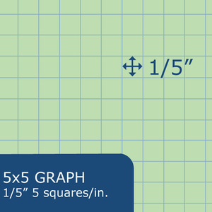 Roaring Spring 5x5 Graph Ruled Spiral Lab Notebook - ROA11209 - Shoplet.com
