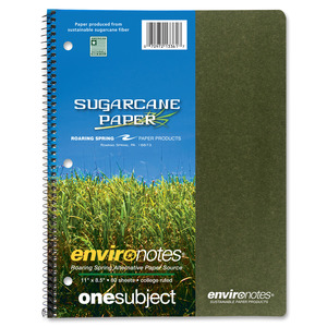 Roaring Spring Environotes College Ruled 1 Subject Recycled Spiral ...
