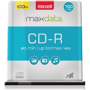 Maxell CD Recordable Media - CD-R - 48x - 700 MB - 100 / Pack ...
