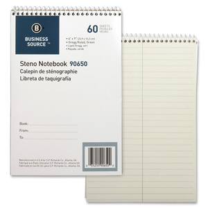 Business Source Steno Notebook - BSN90650 - Shoplet.com