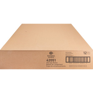 Business Source Economy Storage Box with Lid - BSN42051 - Shoplet.com