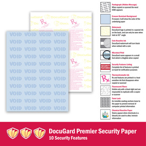 DocuGard Premier Medical Security Paper - PRB04543 - Shoplet.com