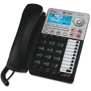 AT&T ML17939 2-Line Corded Office Phone System with Answering Machine ...