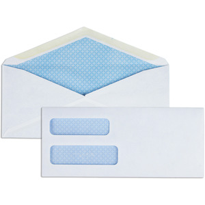 Business Source No. 9 Double Window Invoice Envelopes - BSN36680 ...