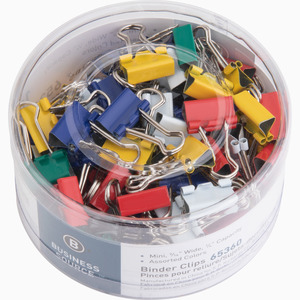 Business Source Colored Fold-back Binder Clips - BSN65360 - Shoplet.com