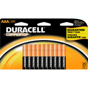 Duracell Coppertop Alkaline AAA Battery - MN2400 - DURMN2400B20 ...