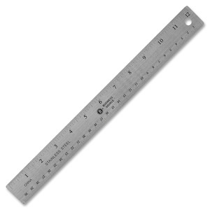 Business Source Nonskid Stainless Steel Ruler - BSN32361 - Shoplet.com