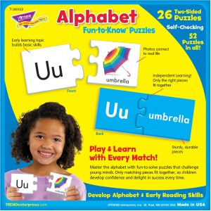 Trend Alphabet Fun-to-Know Puzzles - TEPT36002 - Shoplet.com