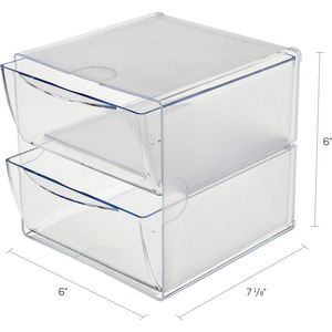 Deflecto Stackable Cube Organizer - DEF350101 - Shoplet.com