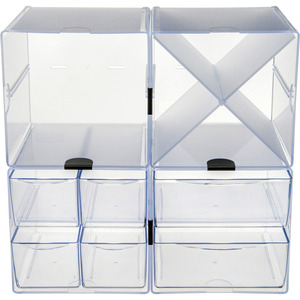 Deflecto Stackable Cube Organizer - DEF350101 - Shoplet.com