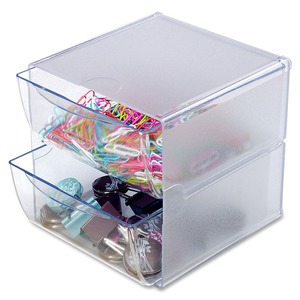 Deflecto Stackable Cube Organizer - DEF350101 - Shoplet.com