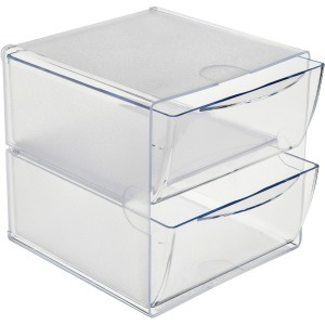 Deflecto Stackable Cube Organizer - DEF350101 - Shoplet.com