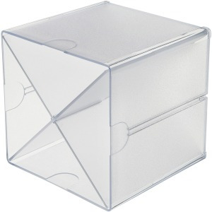 Deflecto Stackable Cube Organizer - DEF350201 - Shoplet.com