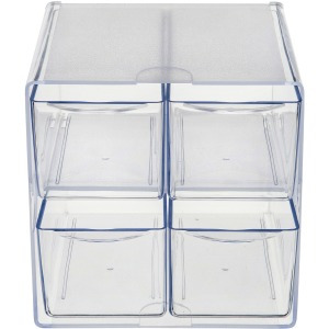 Deflecto Stackable Cube Organizer - DEF350301 - Shoplet.com