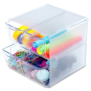 Deflecto Stackable Cube Organizer - DEF350301 - Shoplet.com