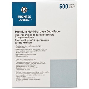 Business Source Premium Multipurpose Copy Paper - BSN36591 - Shoplet.com