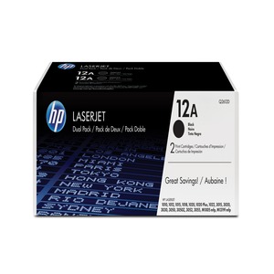HP 12A (Q2612D) Original Toner Cartridge - Dual Pack - HEWQ2612D - Shoplet.com
