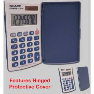 Sharp Calculators Handheld Calculator with Hard Case - SHREL243SB ...