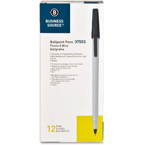 Business Source Fine Point Ballpoint Stick Pens - BSN37503 - Shoplet.com