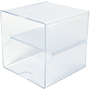 Deflecto Stackable Cube Organizer - DEF350701 - Shoplet.com