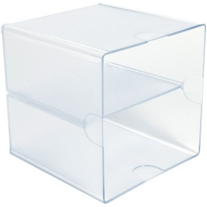 Deflecto Stackable Cube Organizer - DEF350701 - Shoplet.com