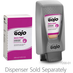 Gojo Rich Pink Antibacterial Lotion Soap Refill - GOJ722004 - Shoplet.com