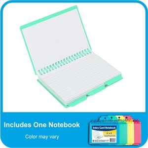 C-Line Spiral Bound Index Card Notebook with Index Tabs - CLI48750 ...