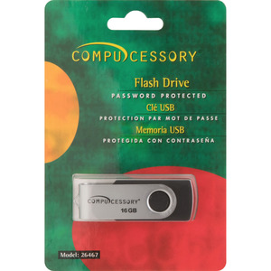 Compucessory Password Protected USB Flash Drives - CCS26467 - Shoplet.com