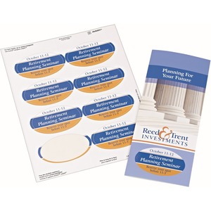 Avery Oval Labels, Sure Feed, 2" x 3-1/3" , 80 Glossy Labels (22820 ...