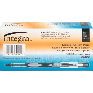 Integra Liquid Ink Rollerball Pens - ITA39390 - Shoplet.com