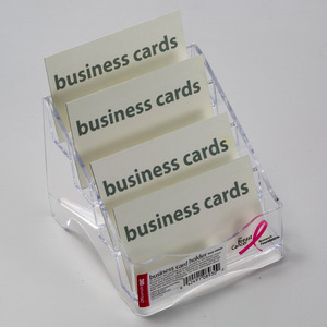Officemate Pink Ribbon Four Tier Business Card Holder (08930 ...