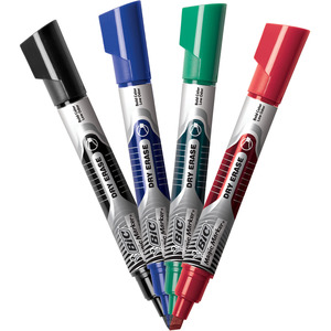 BIC Chisel Tip Dry Erase Magic Markers - BICGELITP41AST - Shoplet.com