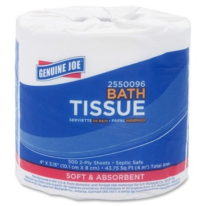 Genuine Joe 2-ply Standard Bath Tissue Rolls - GJO2550096 - Shoplet.com