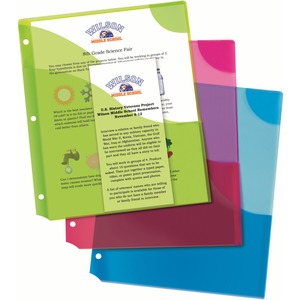 Avery Corner Lock Binder Pockets, Assorted, 3ct (75310) - AVE75310 ...