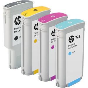 HP 728 (F9J65A) Ink Cartridge - Yellow - HEWF9J65A - Shoplet.com