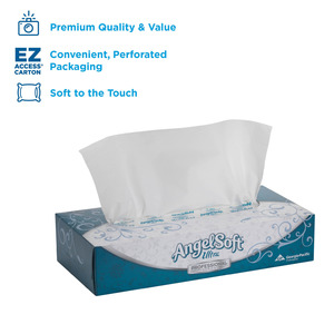 Angel Soft Ultra Professional Series Facial Tissue in Flat Box ...