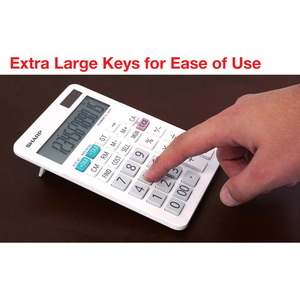 Sharp Calculators EL-334WB 12-Digit Professional Large Desktop ...