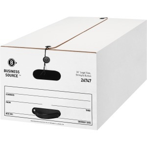 Business Source Medium Duty Legal Size Storage Box - BSN26747 - Shoplet.com