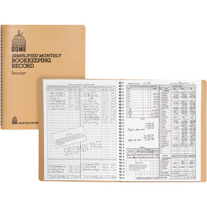 Dome Bookkeeping Record Book - DOM612BD - Shoplet.com