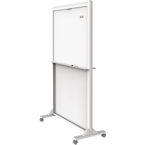 Quartet Motion Dual-Track Mobile Magnetic Dry-Erase Easel ...