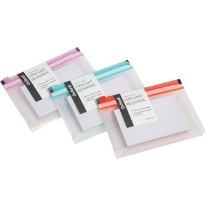 Oxford Easy Label Note Card Zip Pocket with 50 Note Cards - OXF334266M ...
